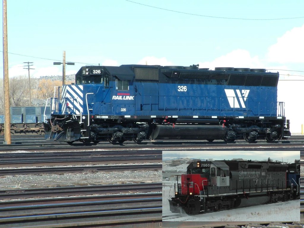 MRL 326 SD45-2 NEW PAINT, ex-SP 7555